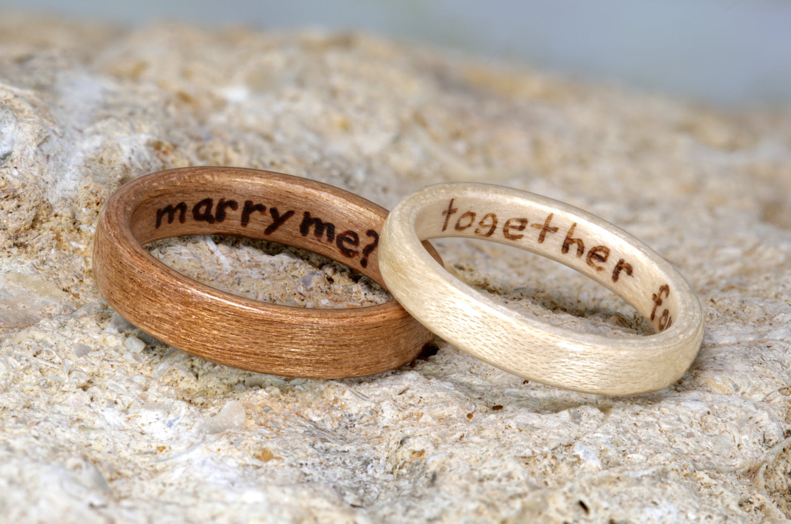 Ring Engravings | Ring Inscriptions | Eco Wood Rings UK