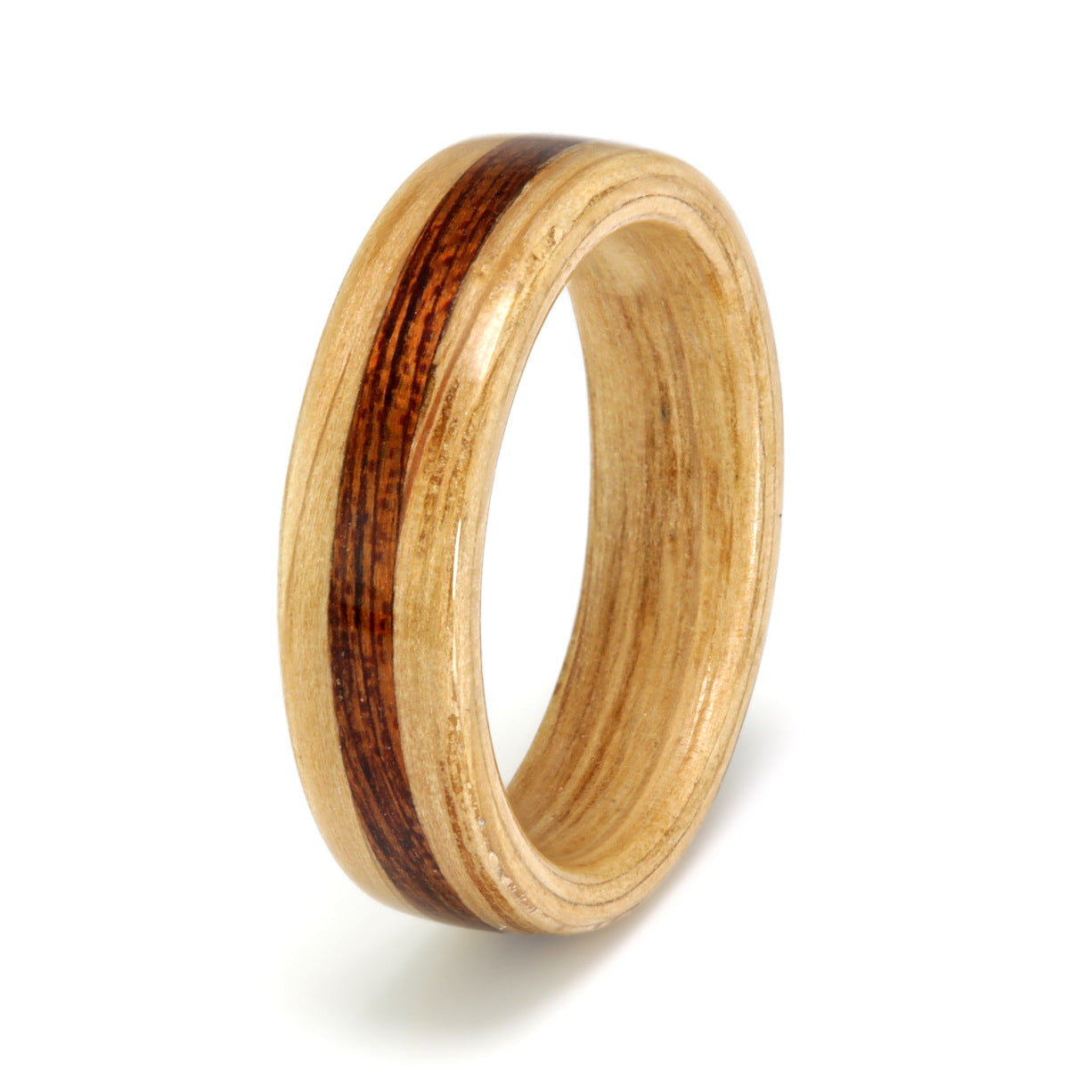 Eco Wood Rings - Oak Wood Ring 6mm with Dark Oak