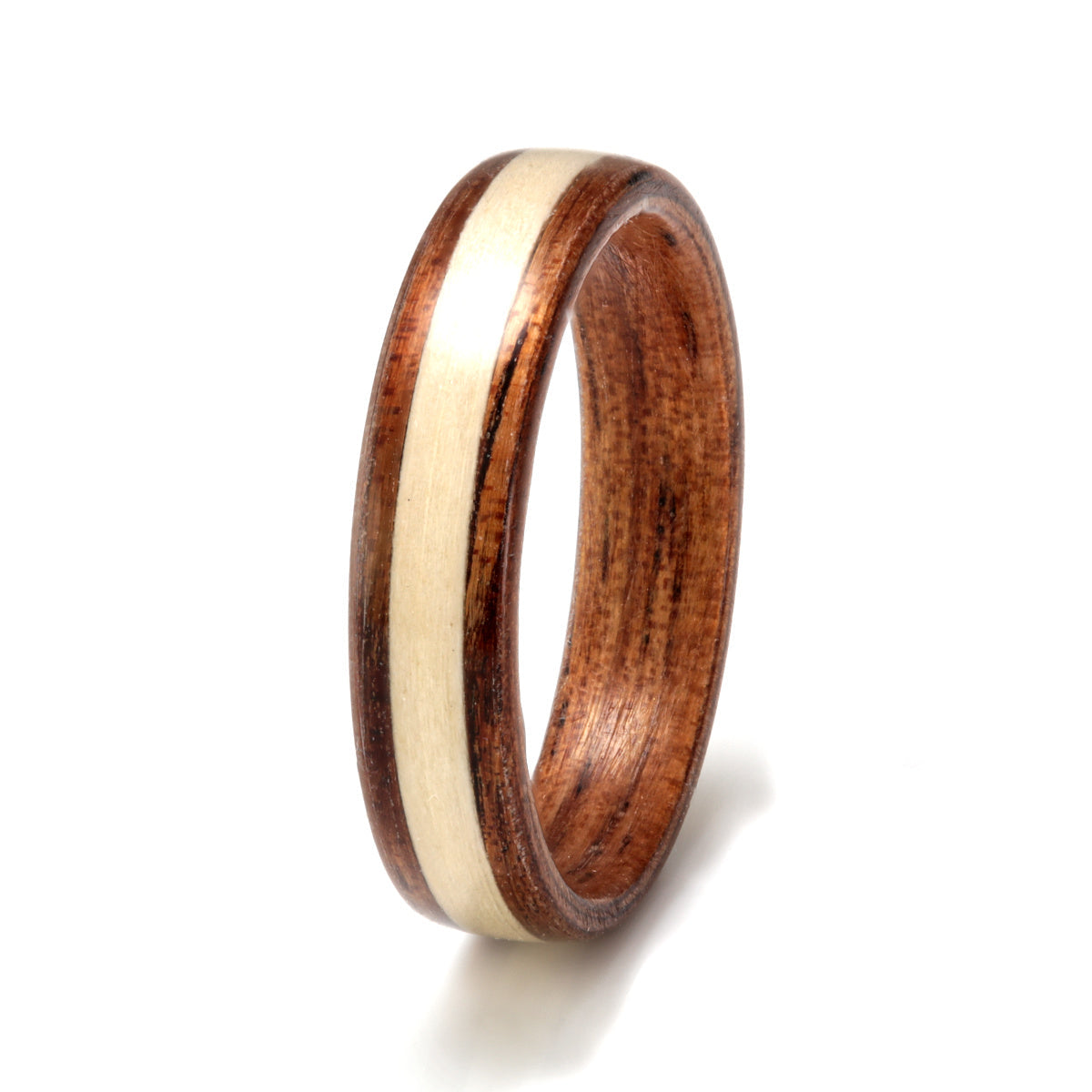 Eco Wood Rings - Tasmanian Blackwood Ring with Horse Chestnut